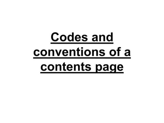 Magazine codes and conventions | PPTX | Desktop Publishing | Computer Software and Applications