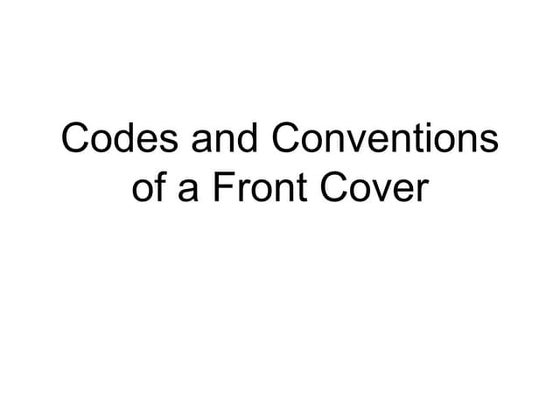 Media Language Lesson 7 - written codes - magazines | PPT