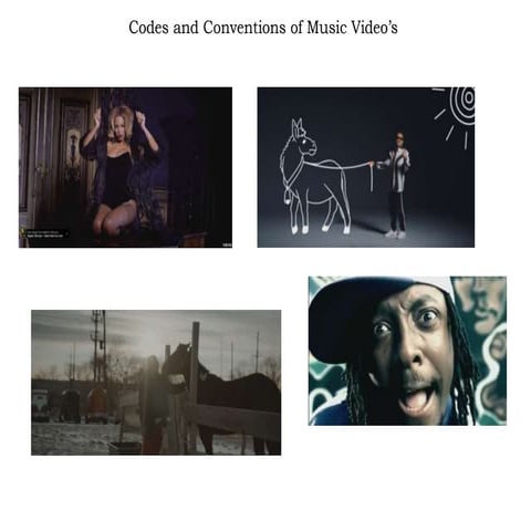 Codes and conventions of music videos | PDF