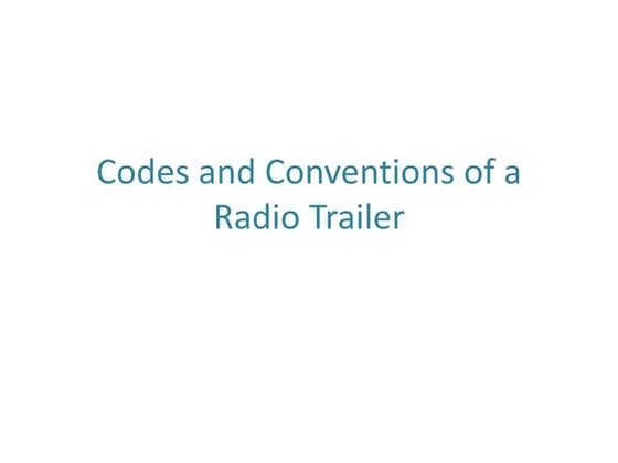 Radio trailer Script | DOCX