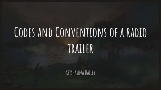 Q1: Conventions used in Radio Trailer | PDF