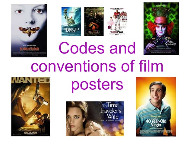 Film poster codes and conventions | PPTX