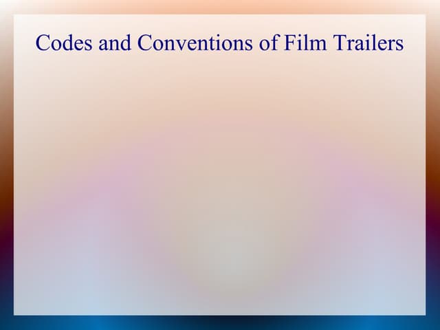 Film poster codes and conventions | PPTX