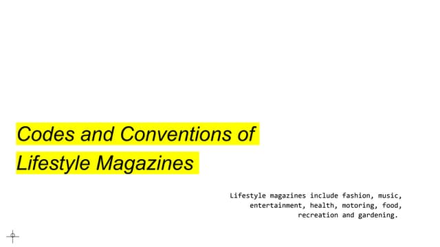 Codes and Conventions of a magazine contents page | PPTX