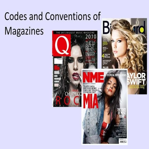codes and conventions of music magazines | PPTX