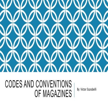 Codes and conventions of a magazine contents page | PPTX
