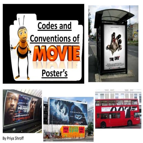 Film poster codes and conventions | PPTX