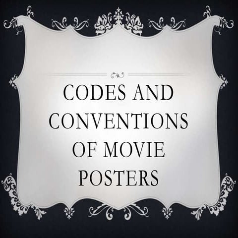 Codes and conventions of movie posters | PPTX | Eye and Vision ...