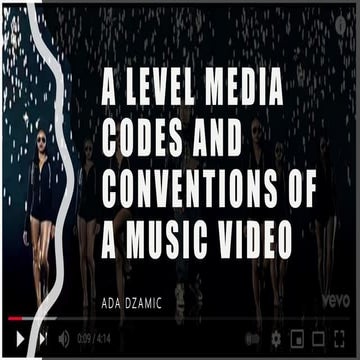 Music video - Analysing Codes and Conventions | PPT