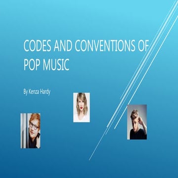 Codes and conventions of pop music | PPT