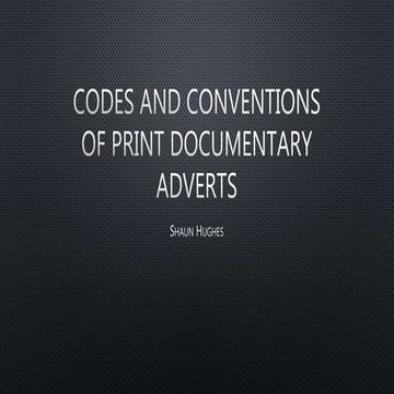 Codes and conventions of a print ad | PPTX