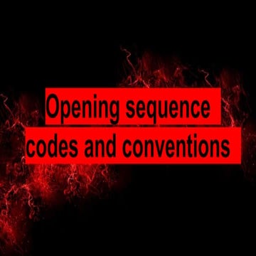 Codes and conventions media presentation | PPTX