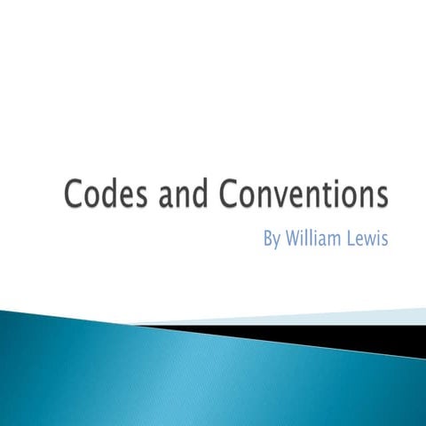 Codes and conventions ppt | PPTX