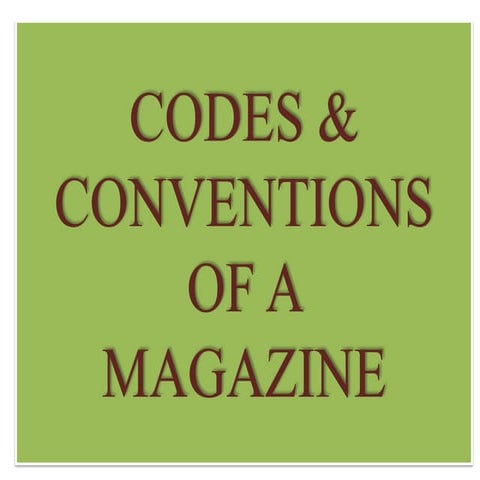 Codes & conventions | PPT
