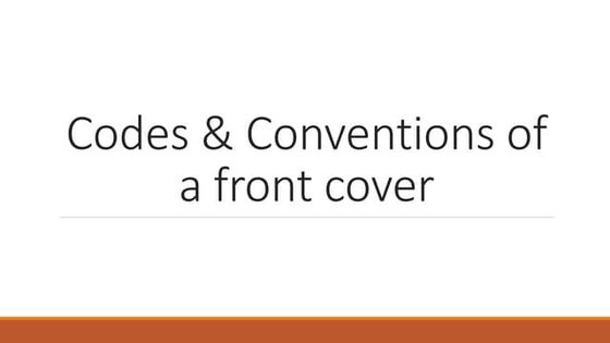 Codes and conventions | PPT
