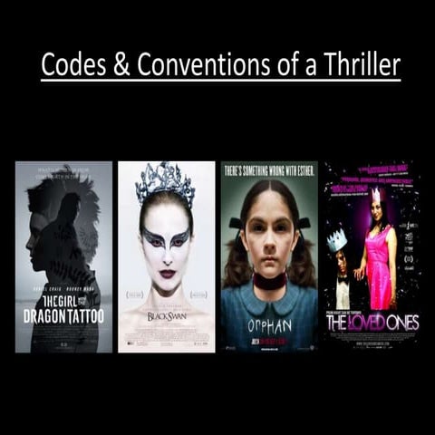Codes and conventions of the thriller genre | PPT