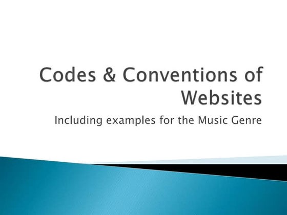 Website codes and conventions | PPT