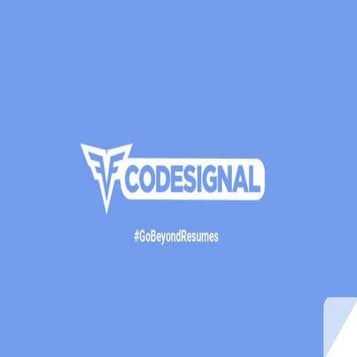 Codesignal Pitch Deck | PPT