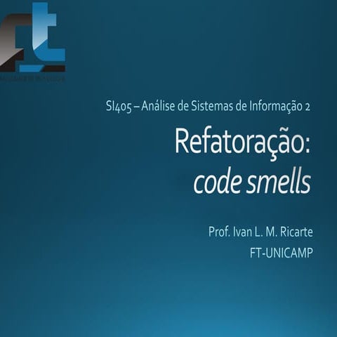Refatoração: Code smells | PDF
