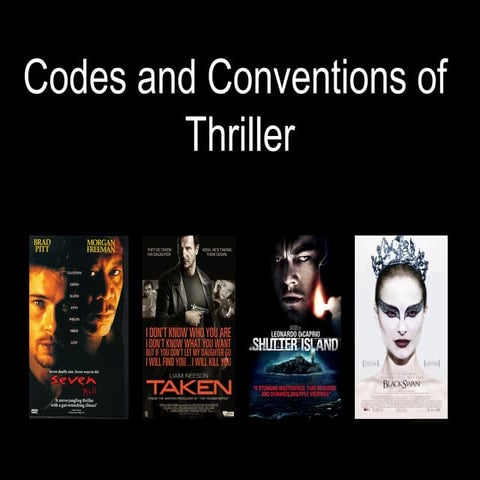 Codes and conventions of Thriller genre | PPT