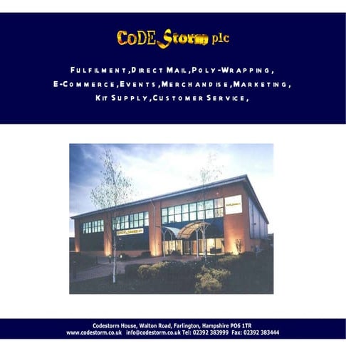 Codestorm presentation | PPT