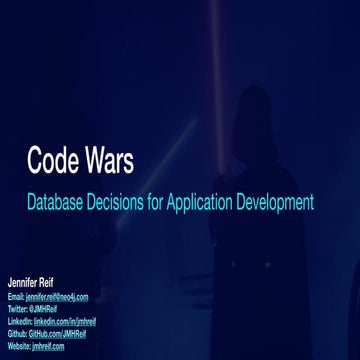 Code Wars: Database Decisions for Application Development | PDF