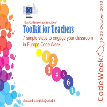 Europe Code Week in the classroom - Teacher guide | PPT