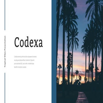 Codexa Presentation : Light Color Version | PPT