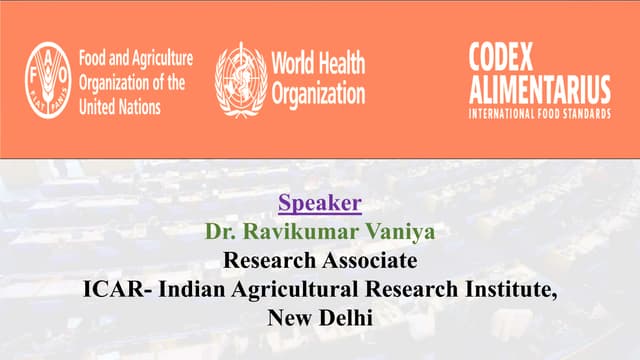 Codex alimentarius ppt | PPTX