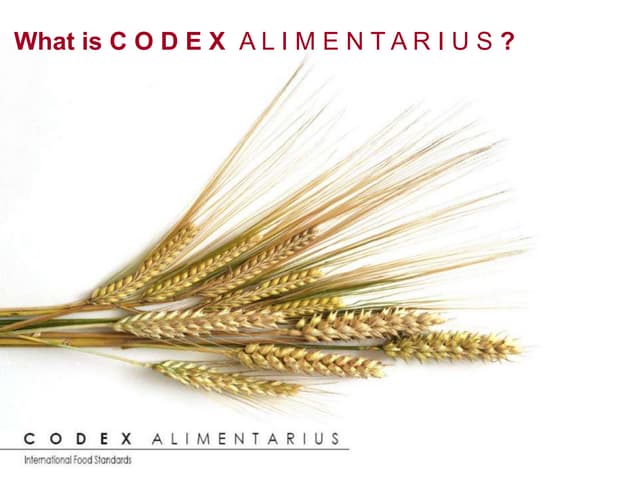 Codex alimentarius ppt | PPTX