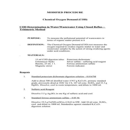 Cod Experiment | DOC