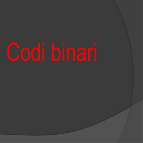 Codi binari | PPT