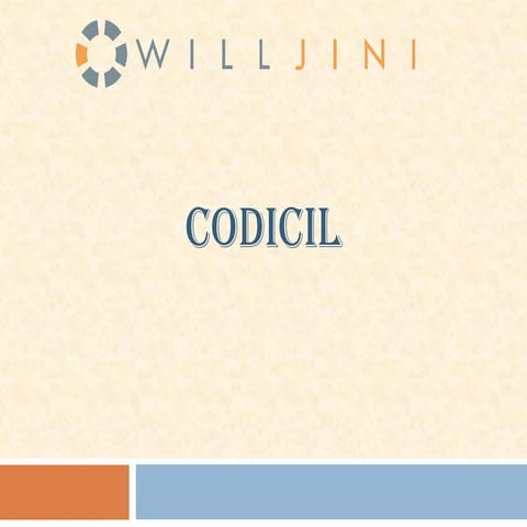 Codicil | PPT