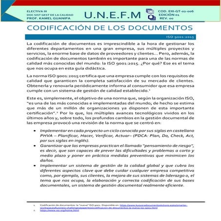 Codificación de los documentos | PDF