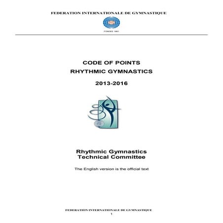 CODE OF POINTS-GR- 2013 2016 ENGLISH | PDF