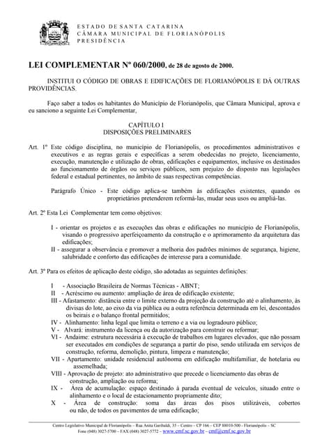 Codigo de obras e edificacoes Arapiraca- AL | PDF