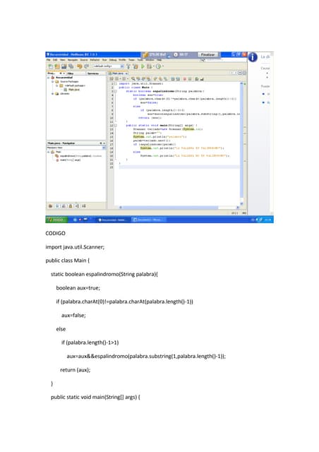 Palindromo no recursivo | PDF