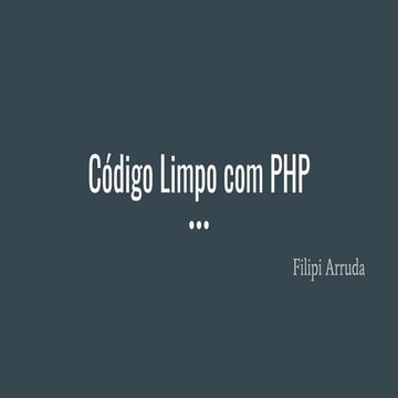 Código limpo php | PDF