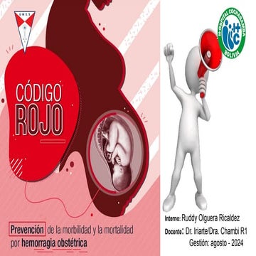 codigo rojo en ginecologia y obstetricia emergencias | PPTX