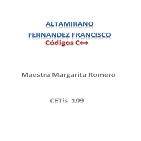 50 codigos escritos en word | DOCX