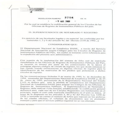 Codigos registrales | PDF