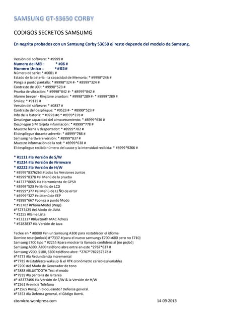 All nokia master codes | PDF