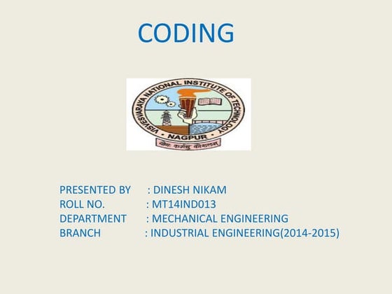 Materials Codification and Classification | PPT