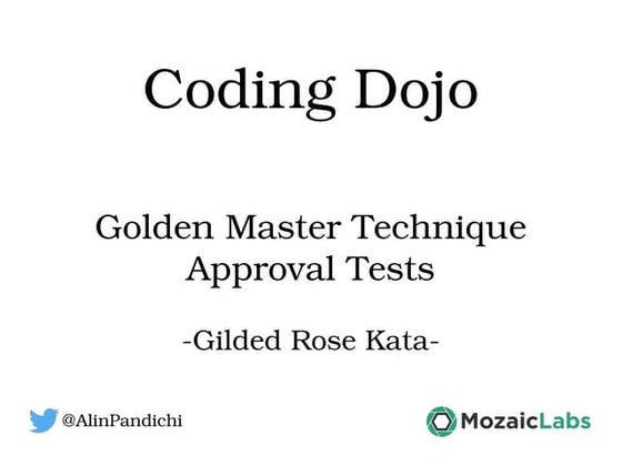 Coding Dojo - Berlin Clock - TDD | PPT