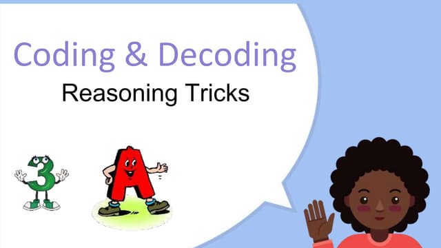 Coding And Decoding Maths Pptx