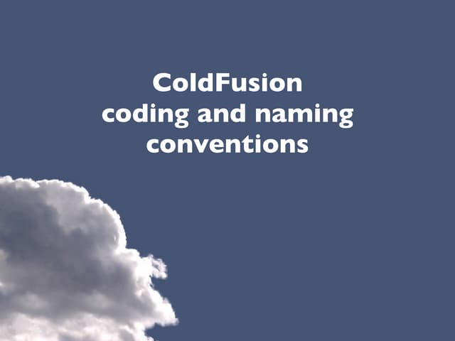 Coding And Naming Conventions Ppt Free Download