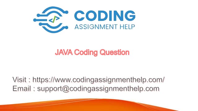 JAVA Question : Programming Assignment | PPT JAVA Question : Programming Assignment | PPT