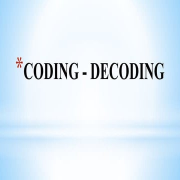 Codingdecodingpptx 6581