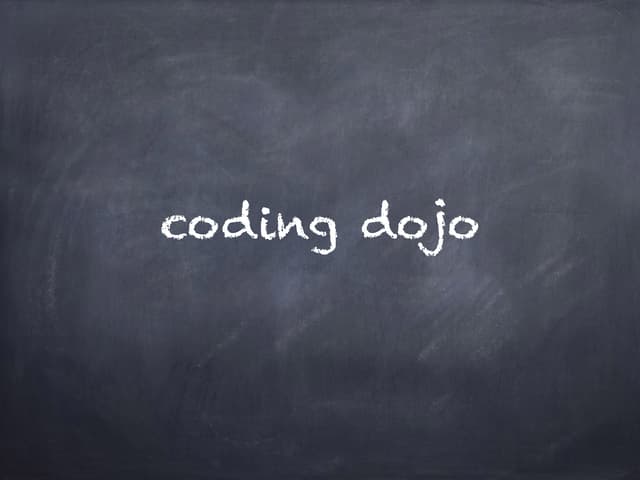 Coding Dojo Ppt 7726