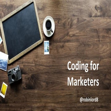 Coding for marketers | PDF | Web Development | Internet